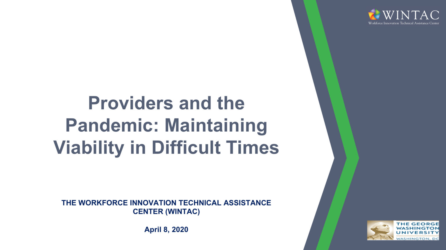 WINTAC Providers and the Pandemic Webinar - Chapman University ...