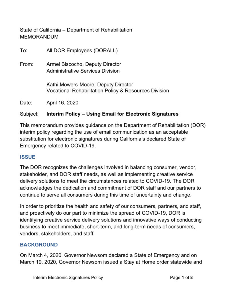 2020-04-16 Electronic Signature Interim Email Policy - Chapman ...