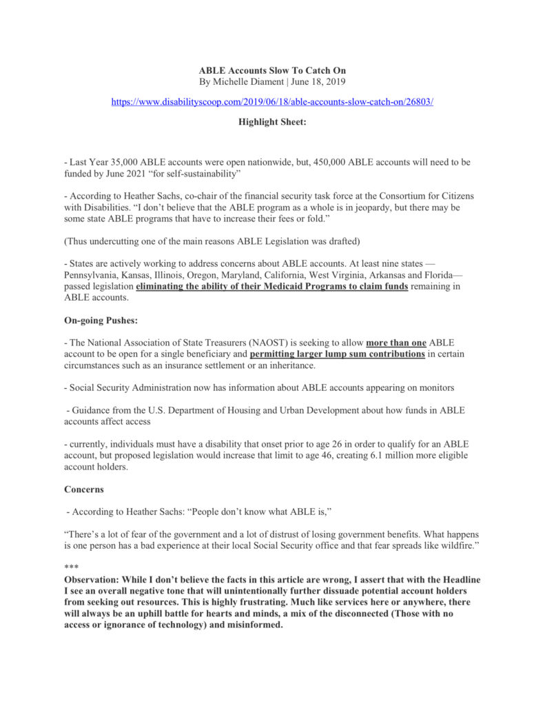 CalABLE Accounts Slow To Catch On 6-18-19 - Chapman University ...