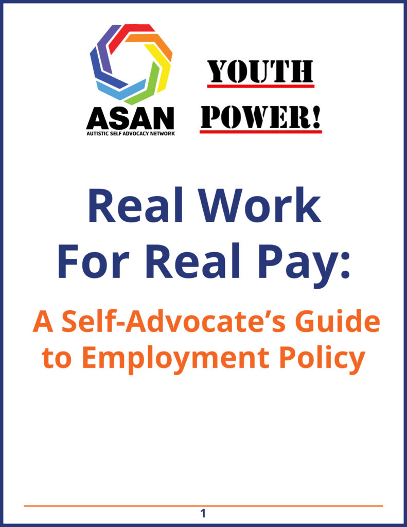 ASAN - Real Work for Real Pay - Self Advocates Guide - Chapman ...