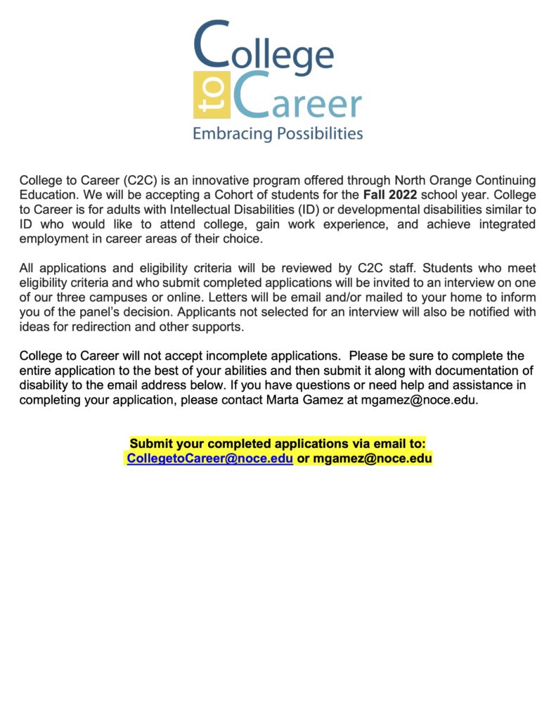 C2C Application 2022 Electronic Fill Out Version - Chapman University ...