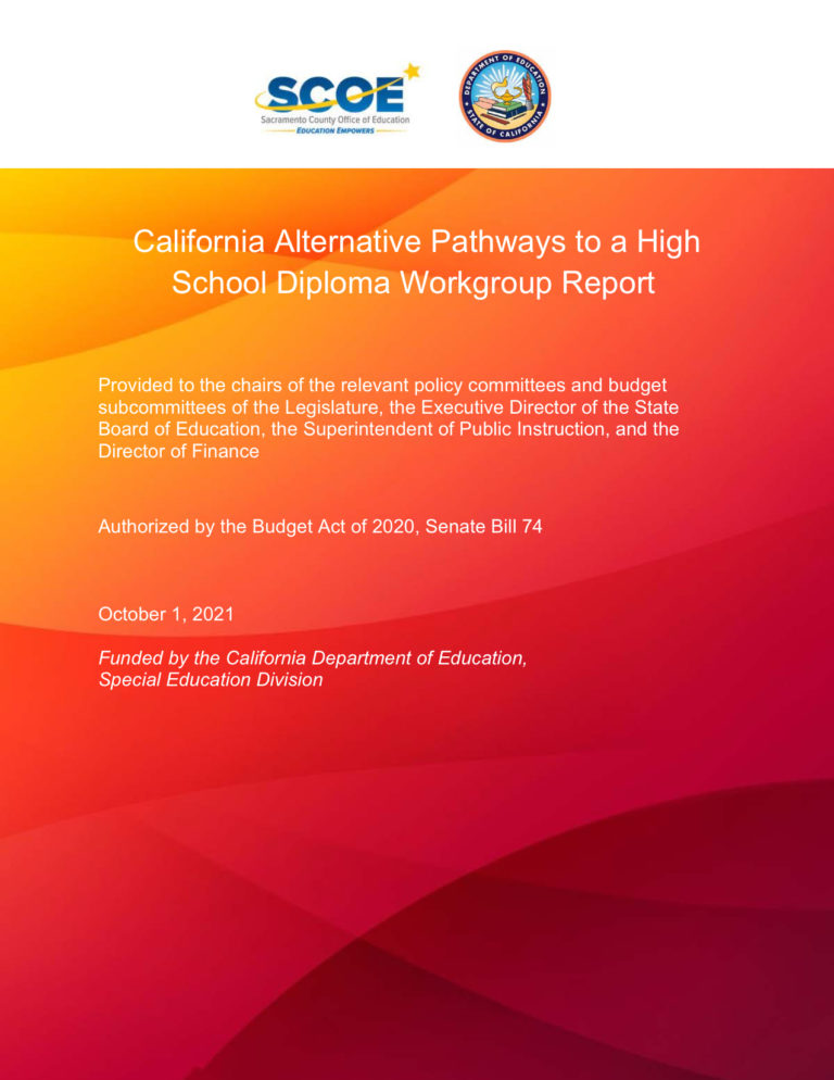 CA Alternative Pathways Workgroup Report - Chapman University ...