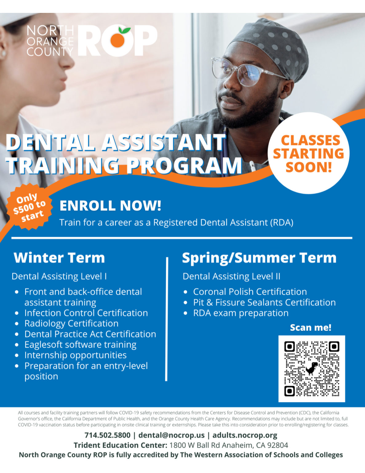 Dental Assistant Training Program 5.4.22 - Chapman University ...
