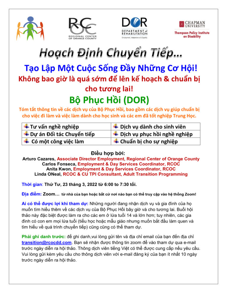 RCOC TPI Transition Planning Workshop 3.23.2022. VT - Chapman ...