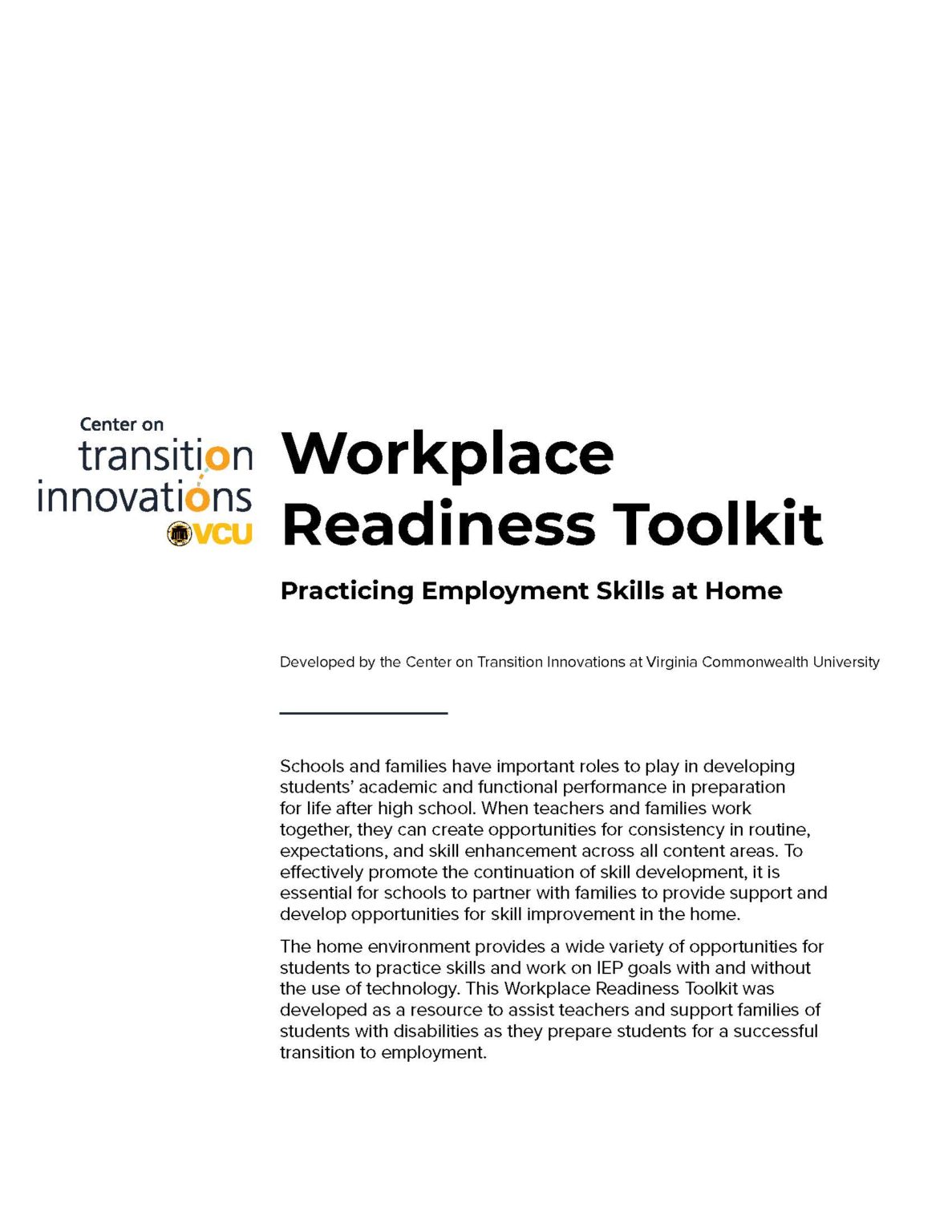 Workplace Readiness Toolkit - Chapman University | Transition CA