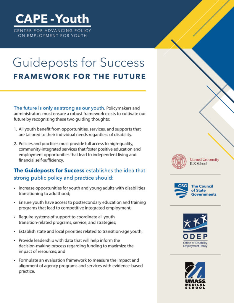 CAPE Guideposts Framework - Chapman University | Transition CA
