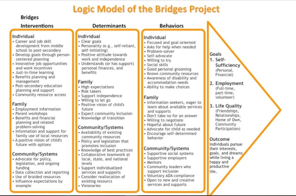 Logic Model of the Bridges Project - Chapman University | Transition CA