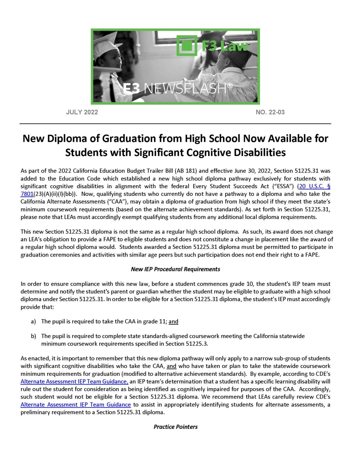 New Diploma of Graduation from High School Now-Available for Students ...