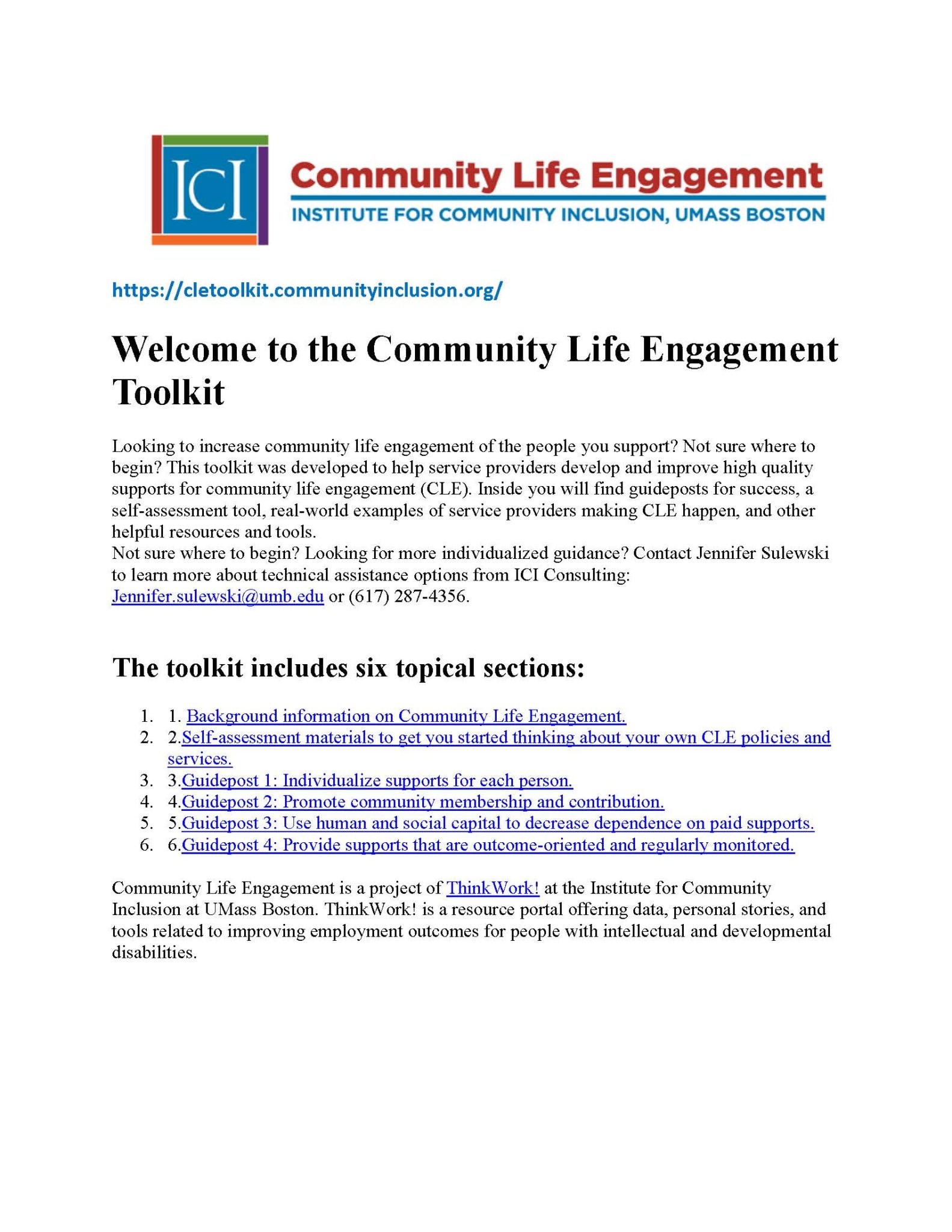 Community Life Engagement Toolkit - Chapman University | Transition CA