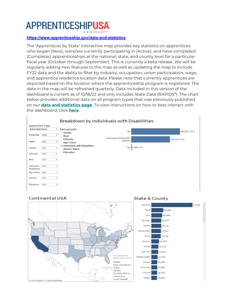 Apprentices by State Interactive Map 2022 - Chapman University ...