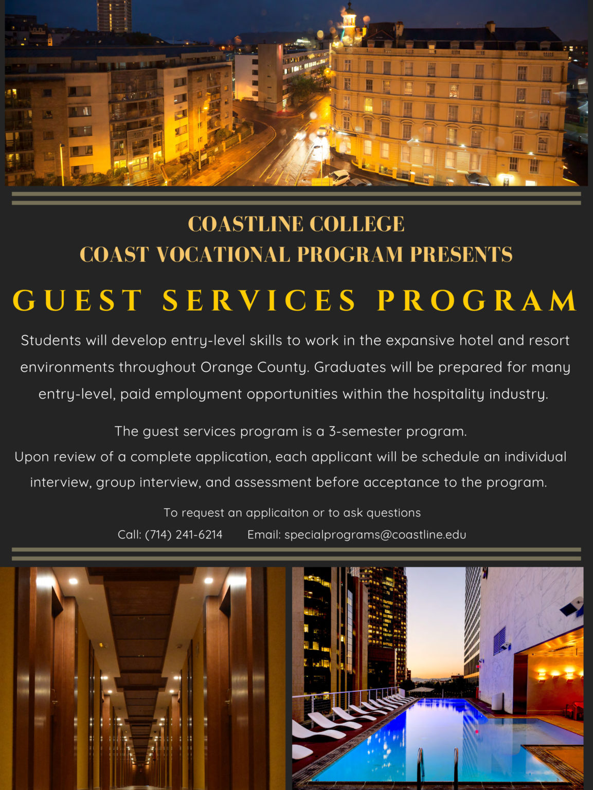 CCC Guest Services Program Flyer - Chapman University | Transition CA