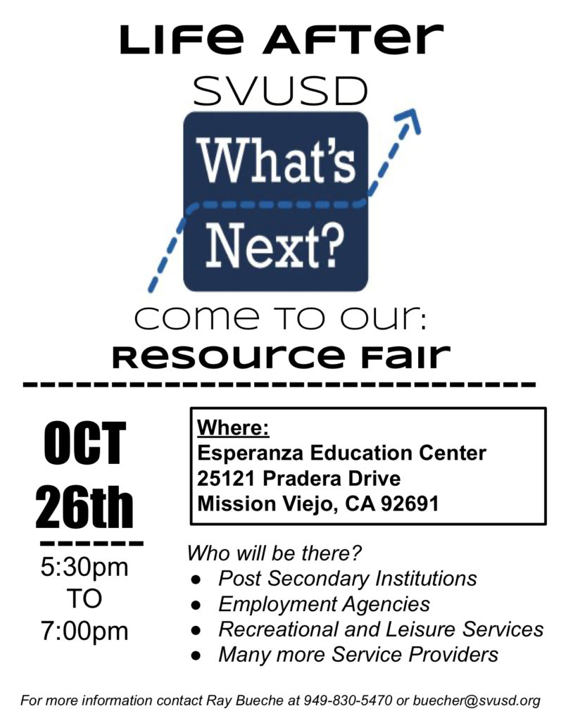 2022 Transition Fair Flyer - Chapman University | Transition CA