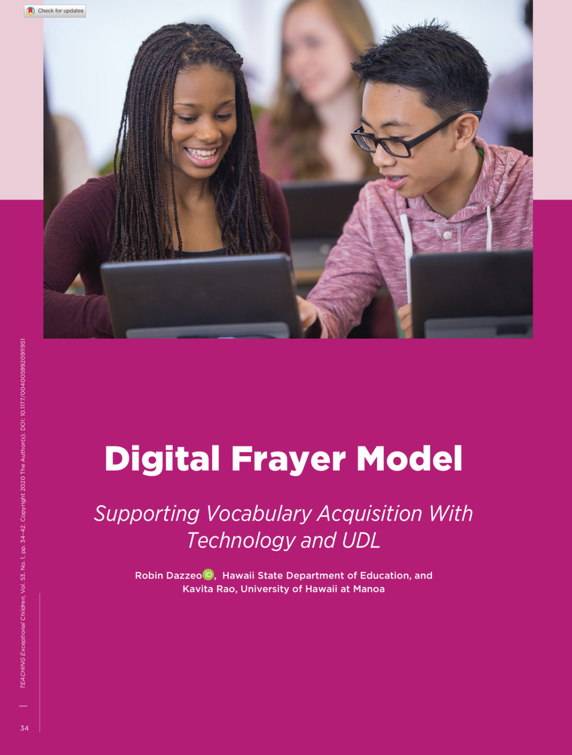 Digital Frayer Model - Chapman University | Transition CA