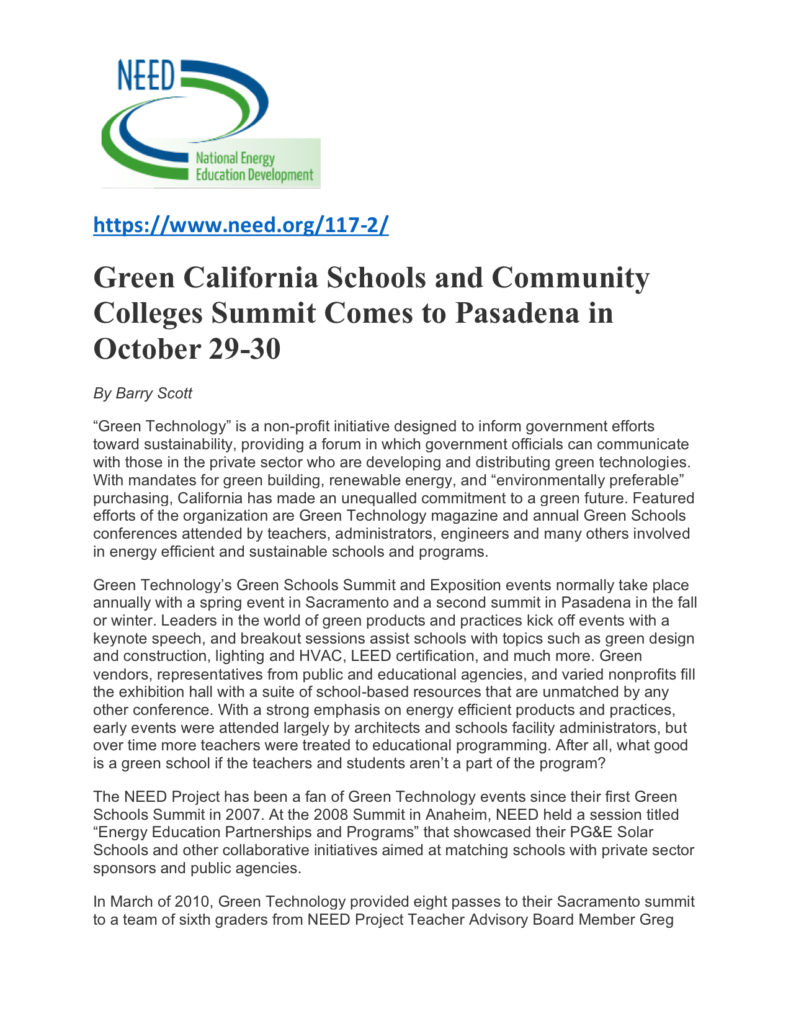 National Energy Education Development Summit October 2022 - Chapman ...