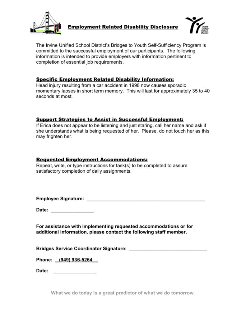 Erica Bono Disability Disclosure - Chapman University | Transition CA