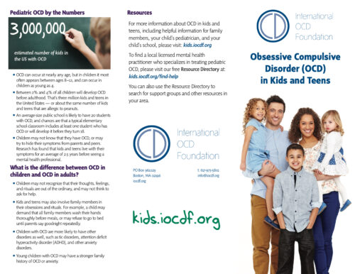 OCD in Kids and Teen Brochure - Chapman University | Transition CA