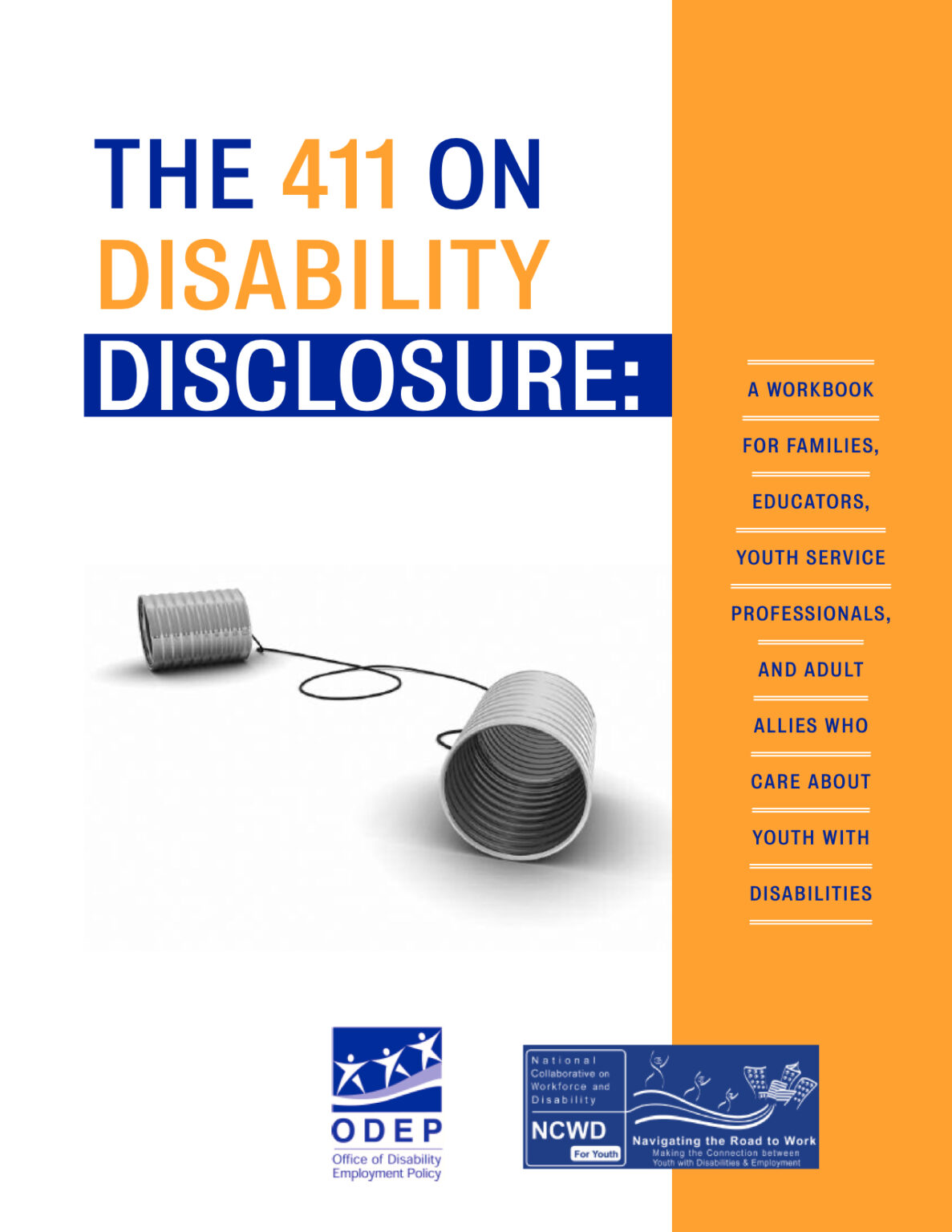 The 411 on Disability Disclosure - A Workbook for Youth with Disbilties ...
