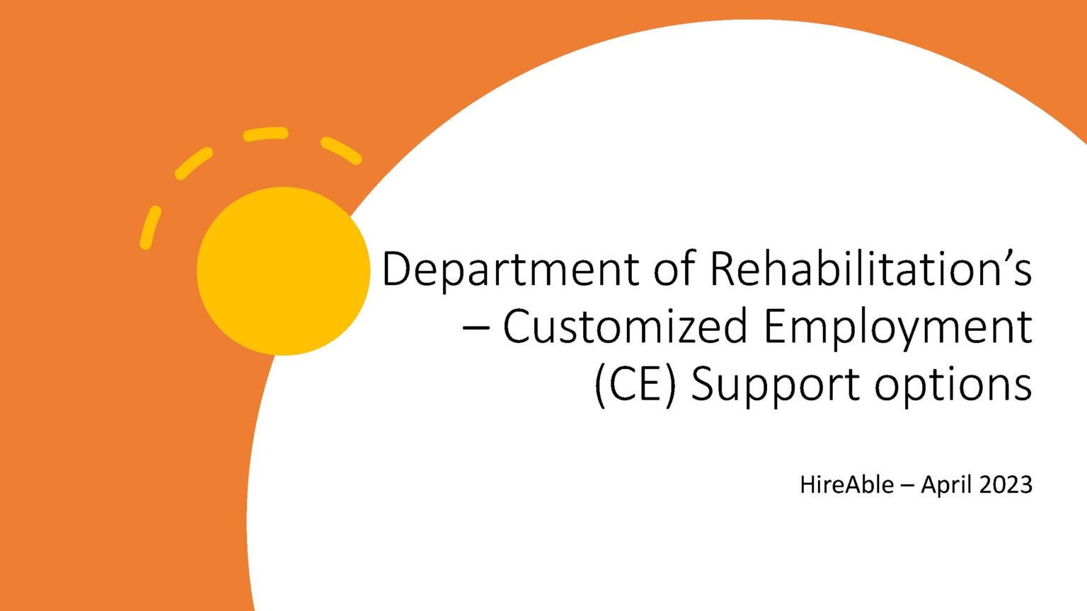 DOR – Customized Employment presentation - Chapman University ...