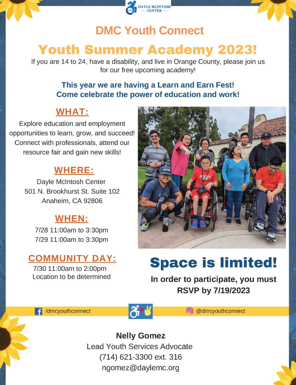 Youth Summer Academy 2023 Flyer – English - Chapman University ...
