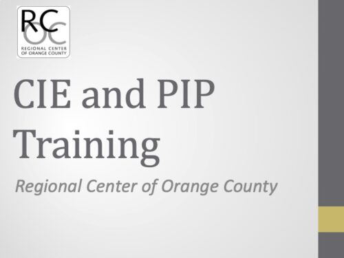 CIE and PIP Spreadsheet Presentation - Chapman University | Transition CA