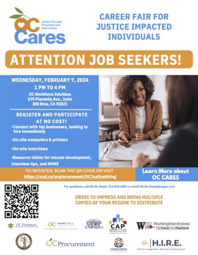 Orange County Justice Career Fair Job Seekers Flyer - Chapman ...