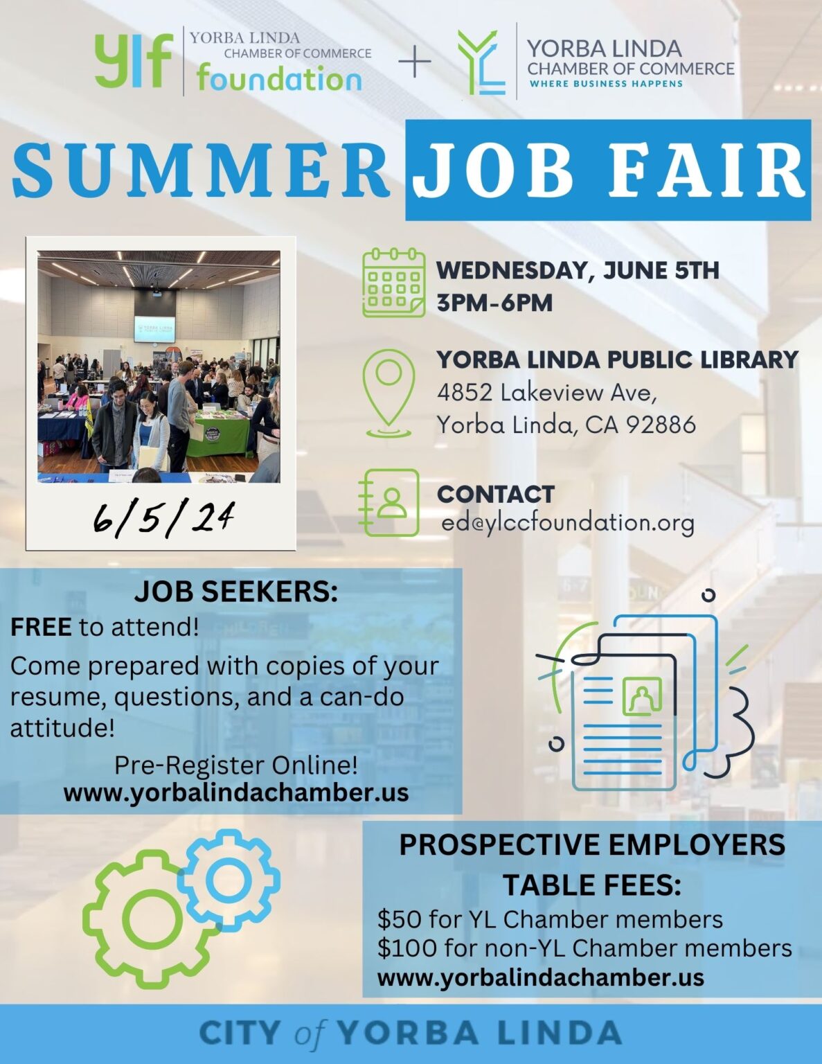Summer Job Fair 2024 - Chapman University | Transition CA